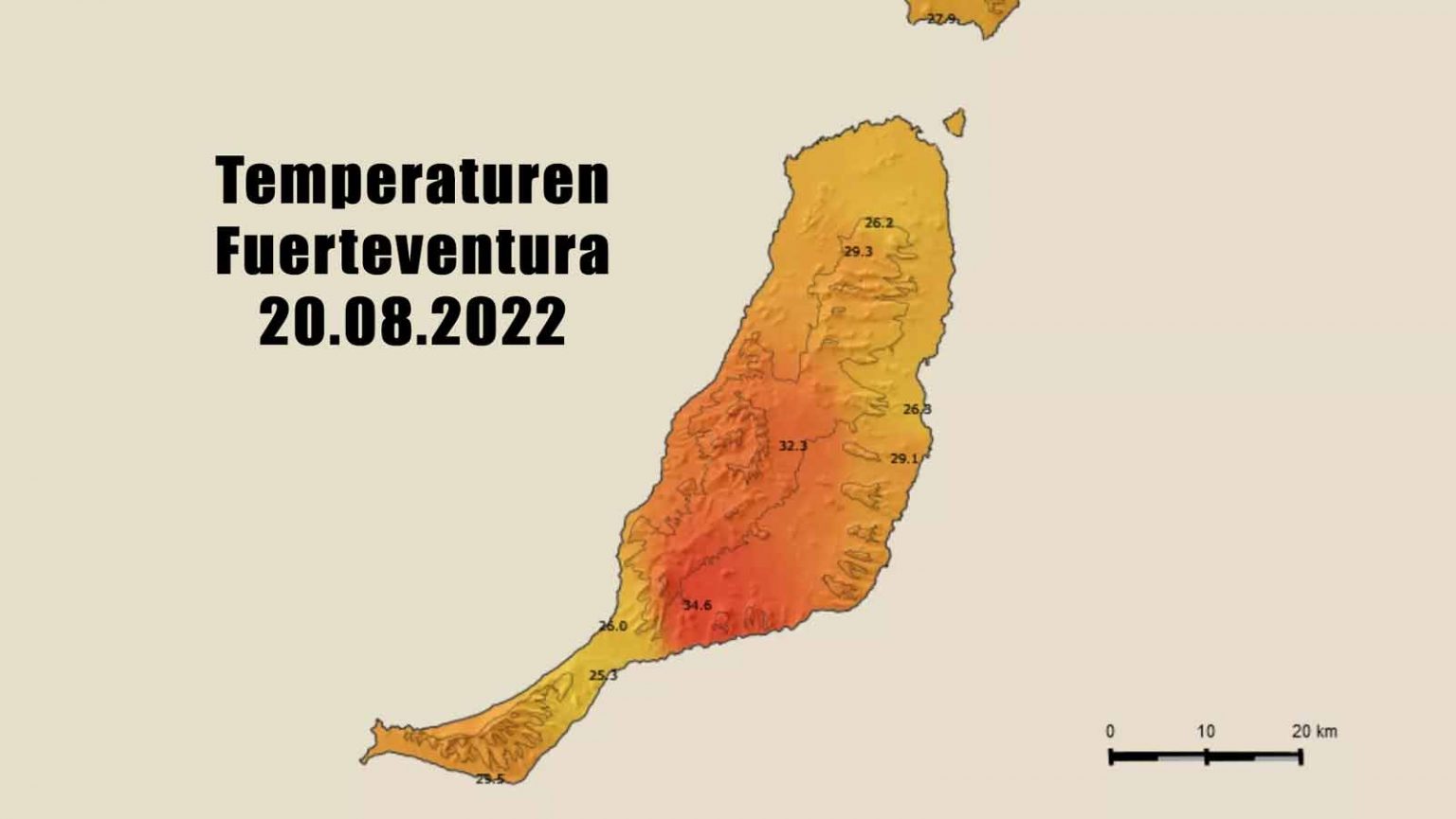 Fuerteventura Wetter: zweithöchste Temperatur der Kanaren im Tal von ...